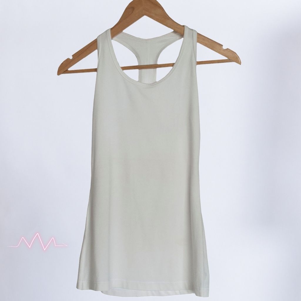 White racerback tank top | Deepika Padukone